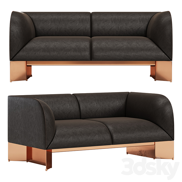 De Castelli caravan sofa - Sofa - 3D model