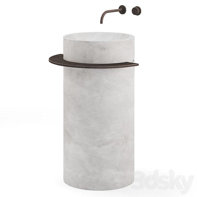 Stone washbasin Viola - Wash basin - 3D model
