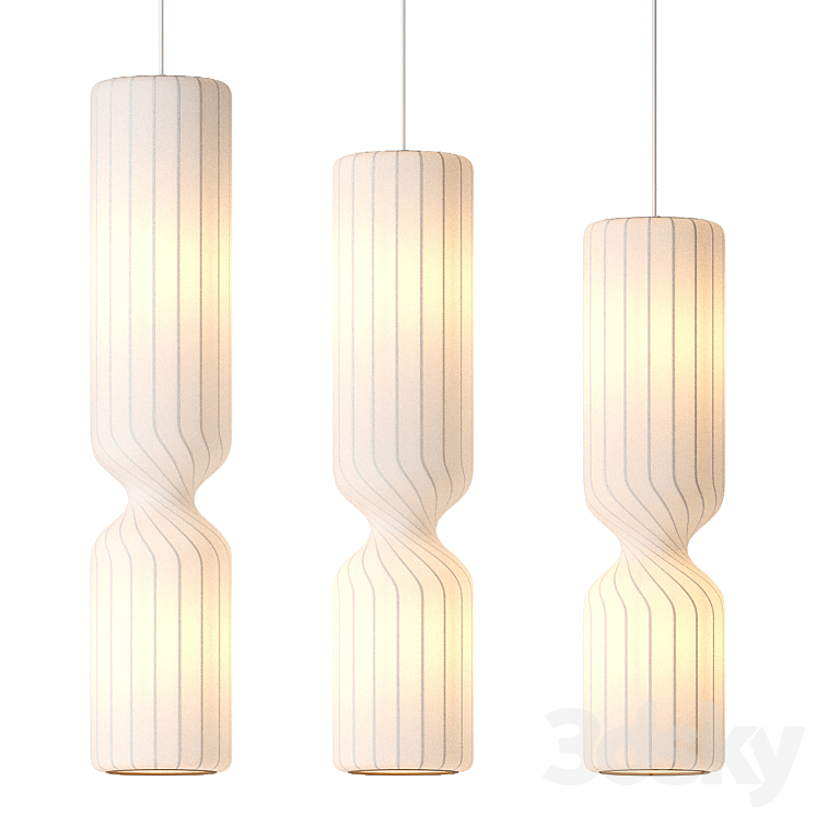 Twist Pendant Lamp - Pendant light - 3D model