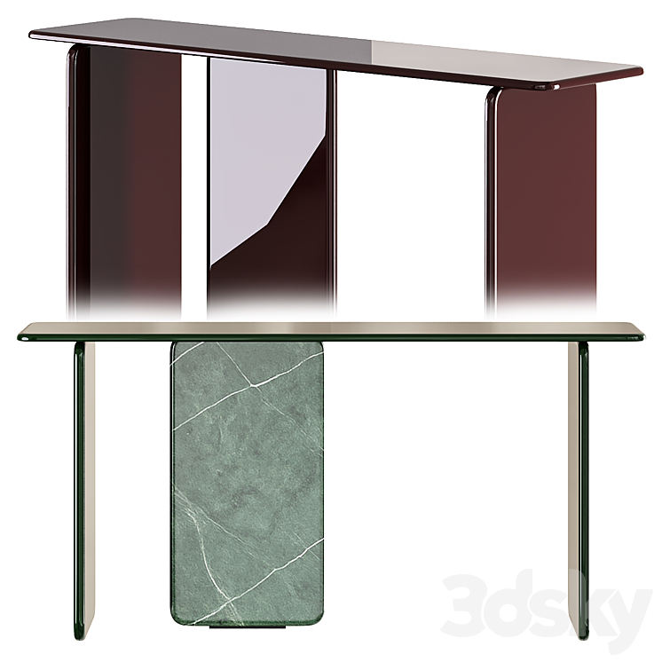 Minotti Drake Console Tables - Console - 3D model