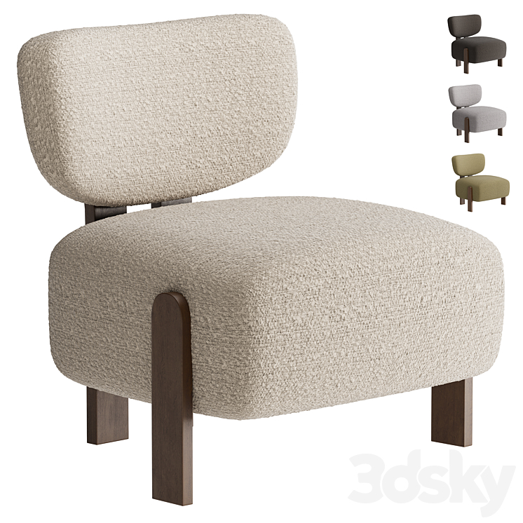 LOKI chair - Arm chair - 3D model