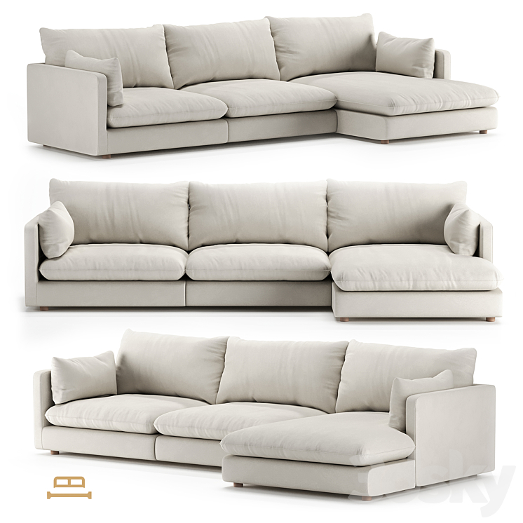 OM Modular sofa Lester - Sofa - 3D model