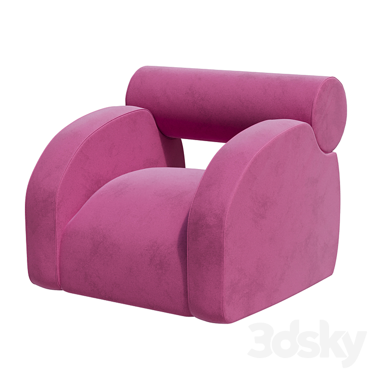 DEMONTE MOI By Paolo Nesi - Arm chair - 3D model