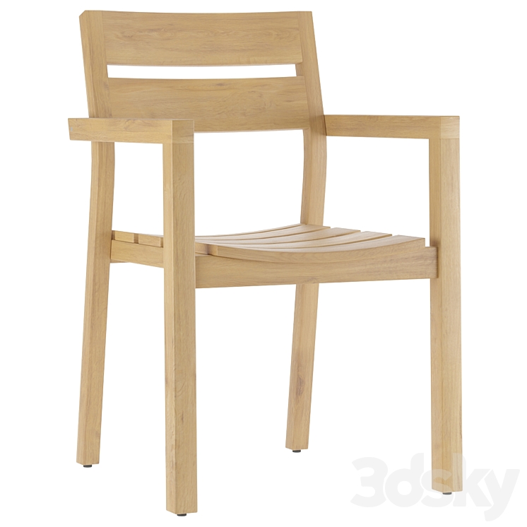 Jeddo Patio Dining Armchair - Chair - 3D model