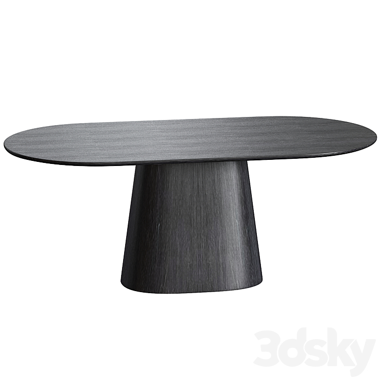 Beth Oval Dining Table - Table - 3D model