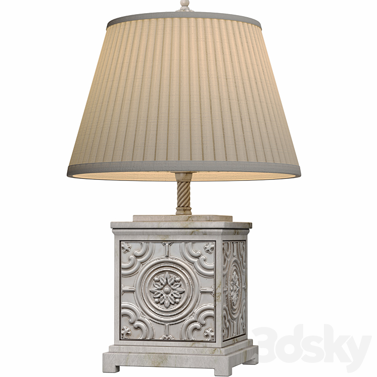 Classic Style Table Lamp White Marble Arabic Oriental Table Lamp ...