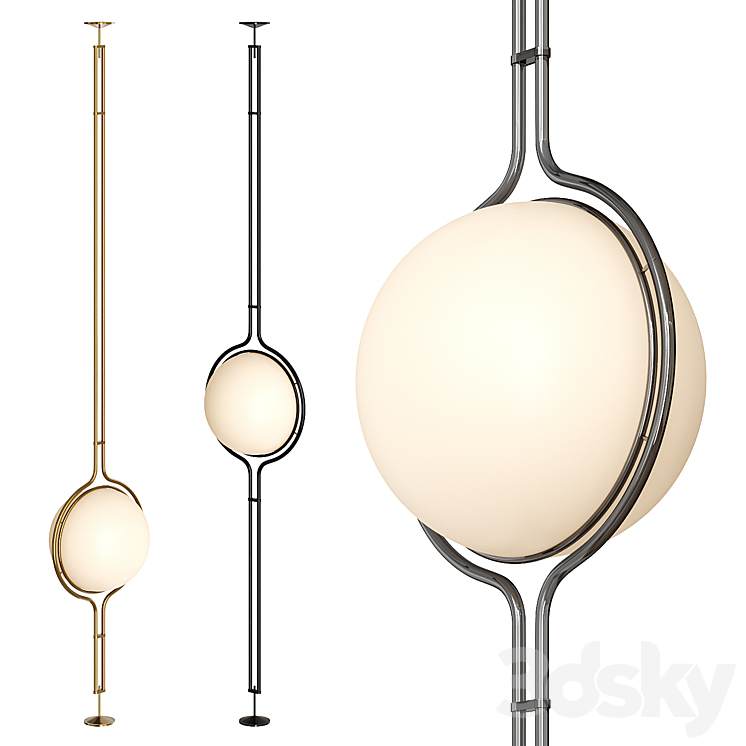 Tacchini Dana Pendant Floor Ceiling Lamp - Floor lamp - 3D model