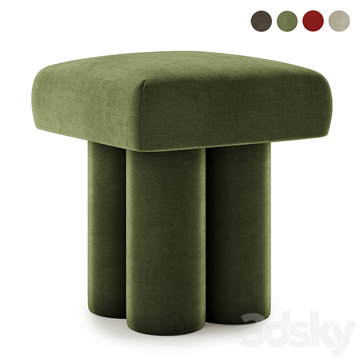 profile pouf - Other soft seating - 3D model