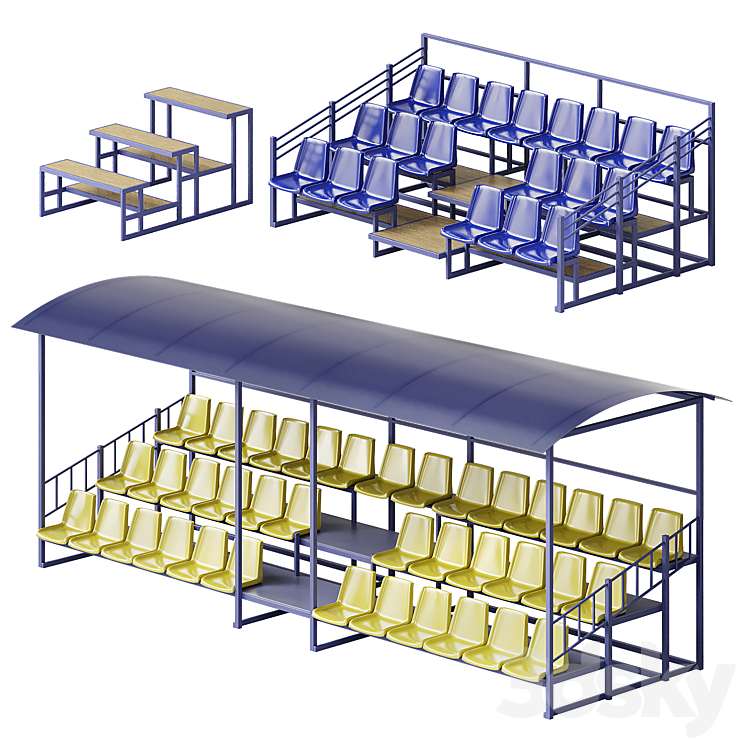 Sports stands for spectators - Other - 3D model