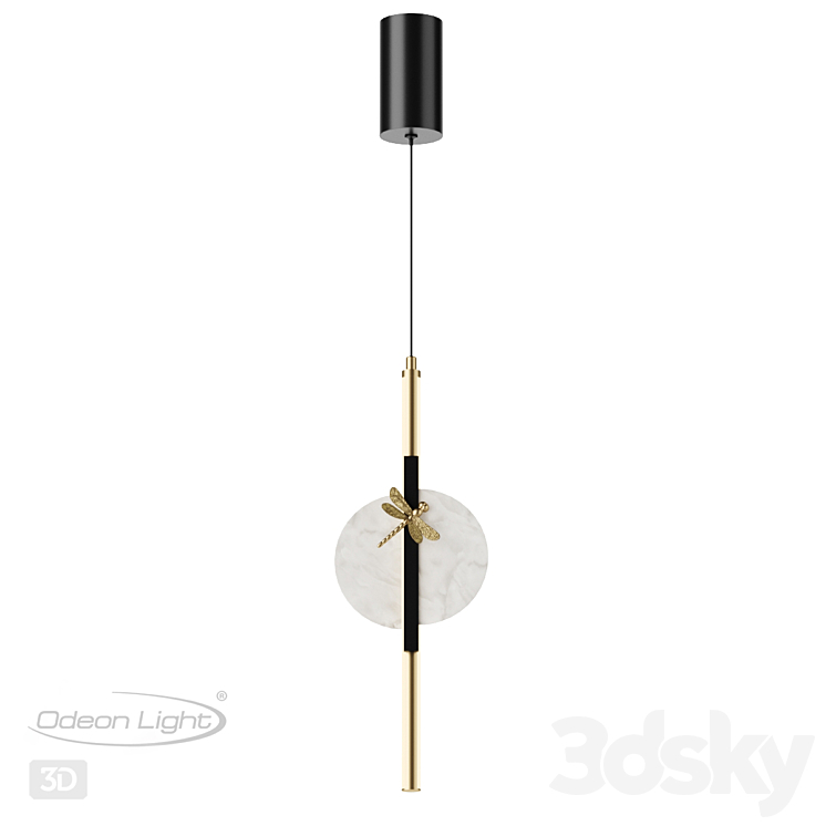 Odeon Light Exclusive 5413/12L STREKOZA - Pendant light - 3D model