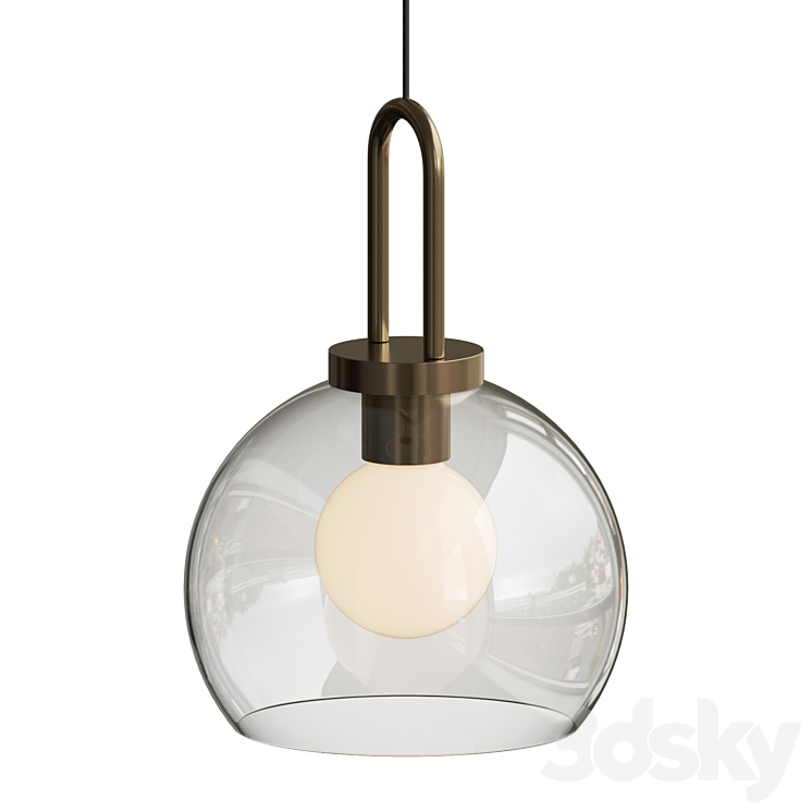 Pendulum Glass Pendant Lamp - Pendant light - 3D model