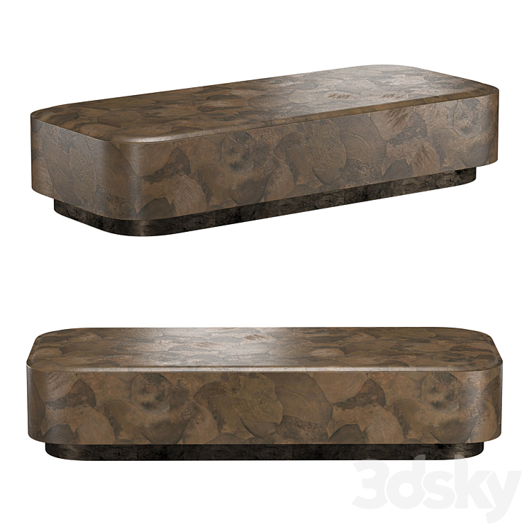 Polanco Plinth Coffee Table - Table - 3D model