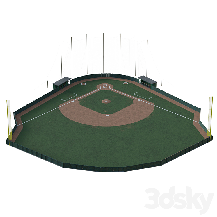 Baseball Field - Sports - 3D model