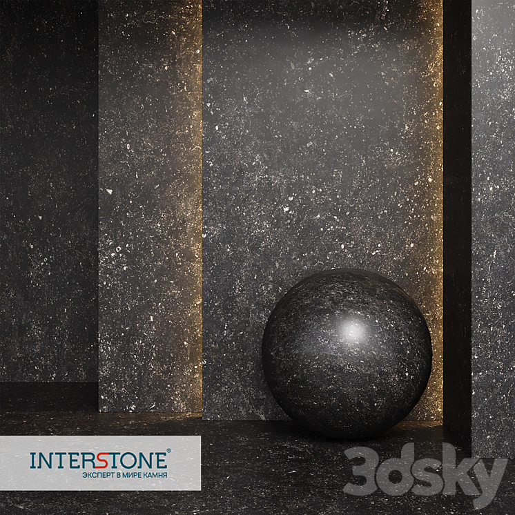 Ceramic large-format slabs TechGres. GALAXY - Stone - 3D model