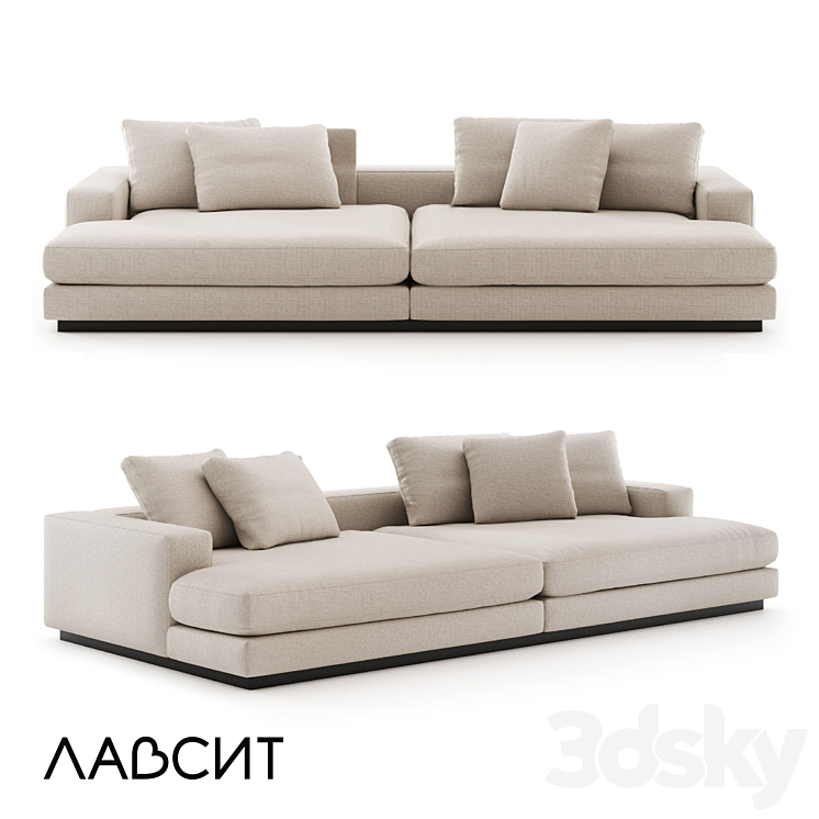 OM Sofa Adam 314x158A - Sofa - 3D model