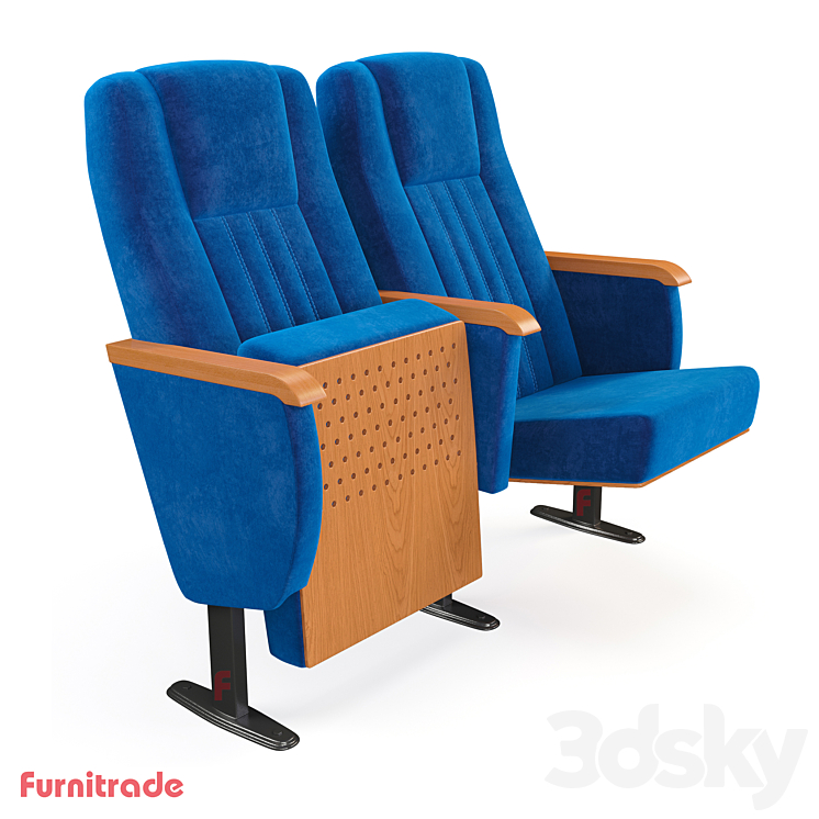 Furnitrade Theater chair Orion - Arm chair - 3D model