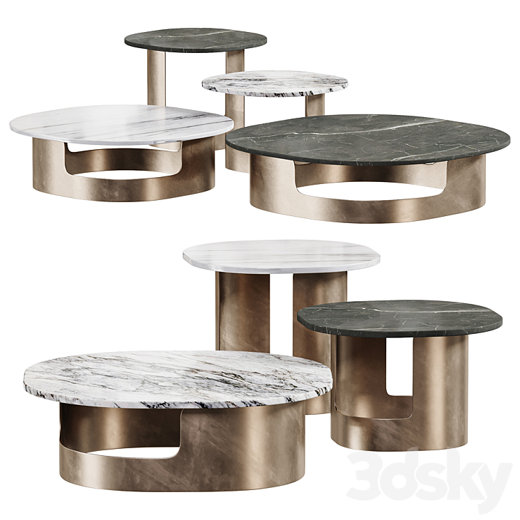 Giuliomarelli Kofi Coffee Tables - Table - 3D model