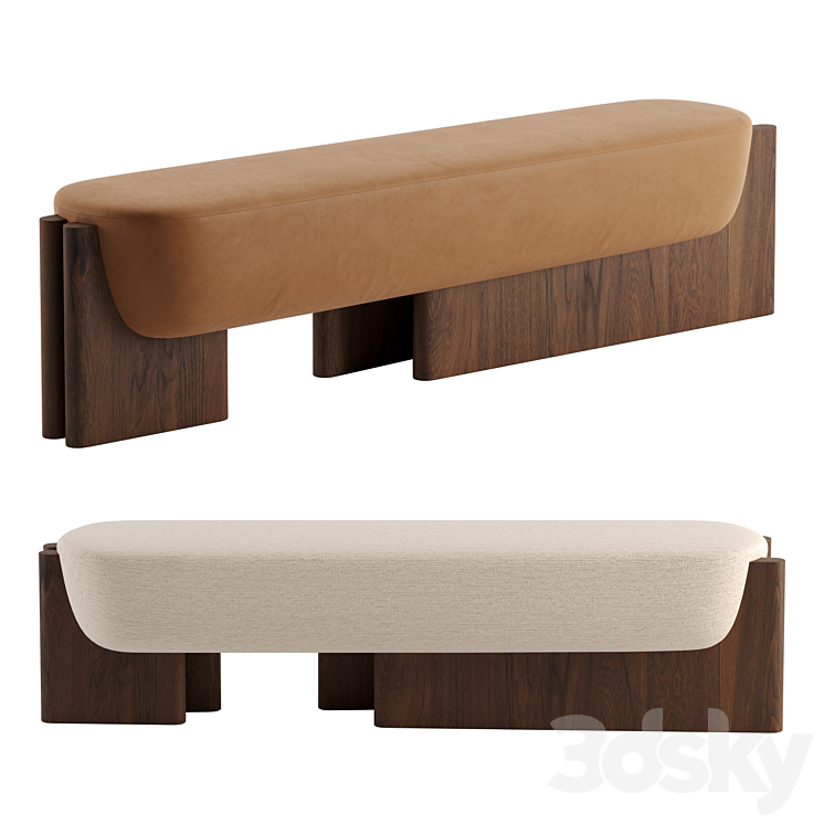 TOULOUSE BENCH by Carlyle Collective - Other soft seating - 3D model