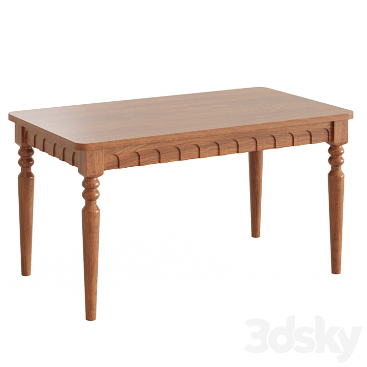 Conny Wood Dining Table - Table - 3D model