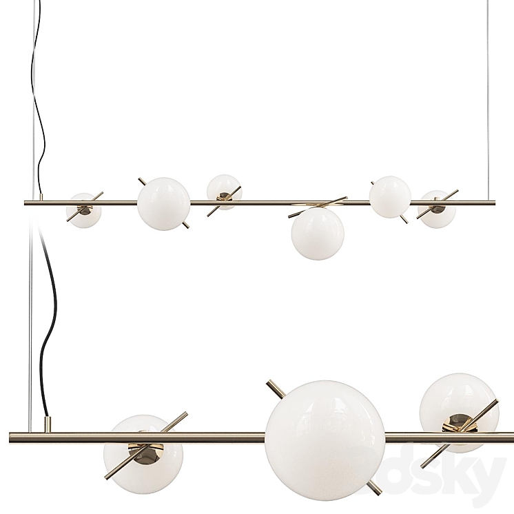 Posy Bil Suspension Lamp - Pendant light - 3D model