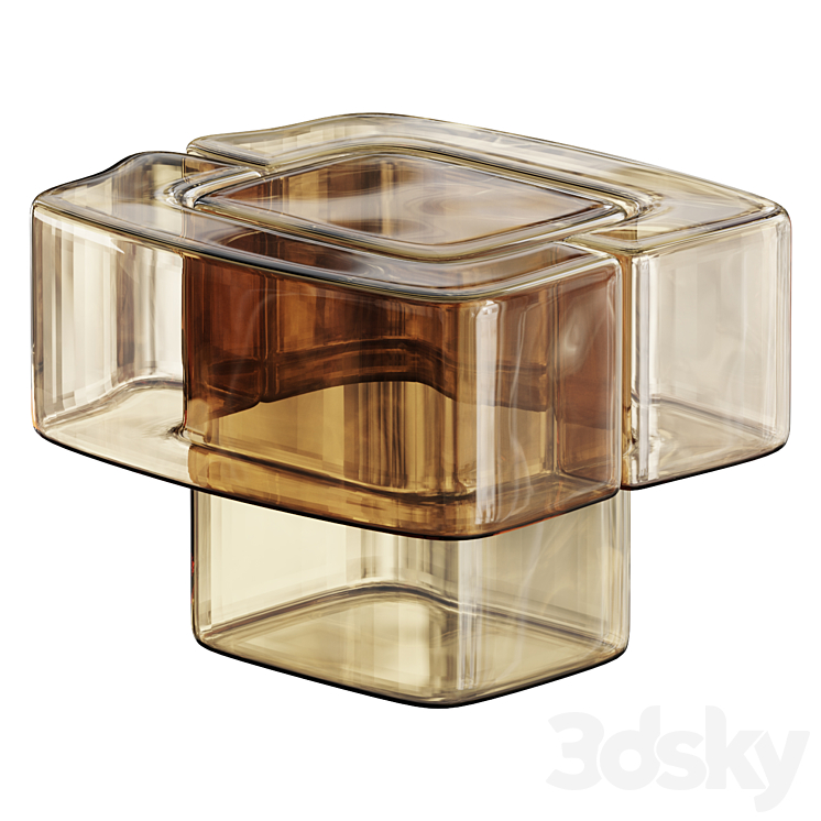 Fluid Joinery side table by Cassina - Table - 3D model