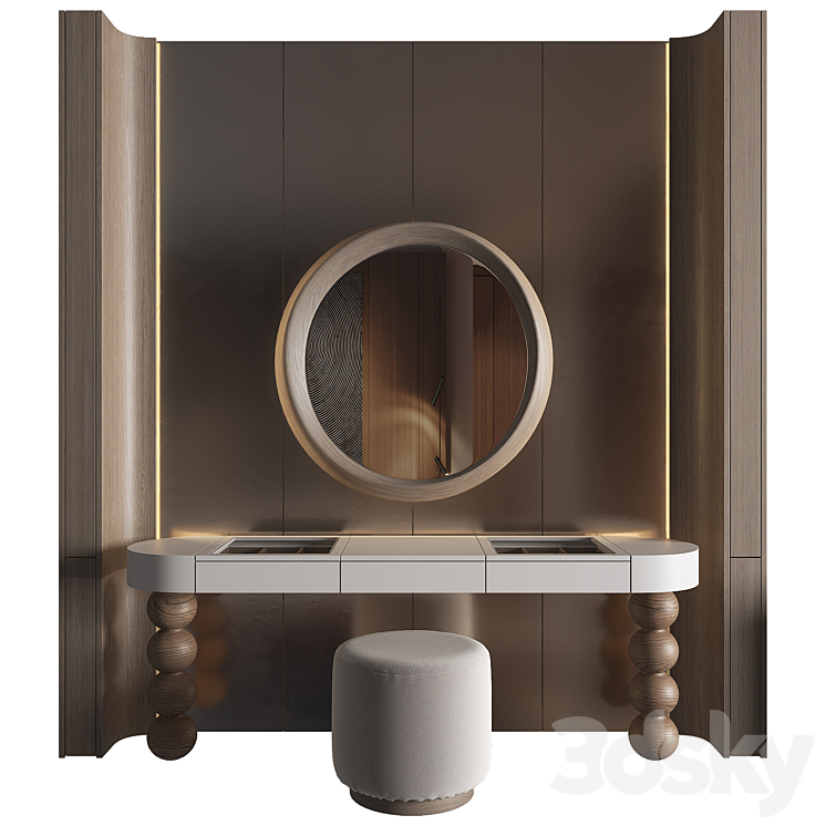 Dressing Table 08 - Dressing table - 3D model
