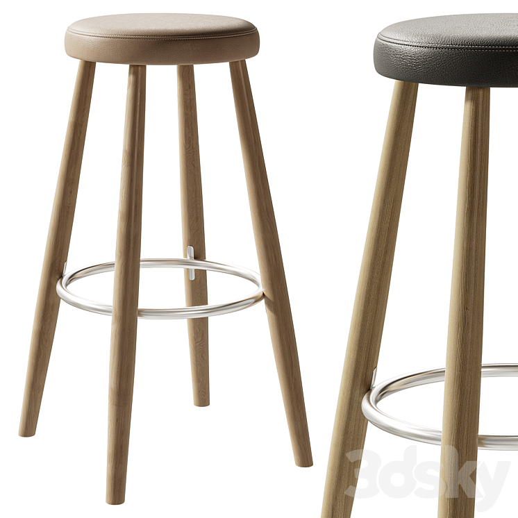 CH56 Bar Stool - Chair - 3D model