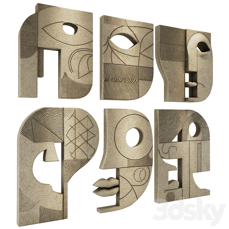 Faces of Form - Sculpture - 3D model