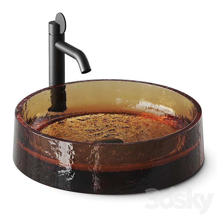 Agape Massicci & Limon Tap - Wash basin - 3D model
