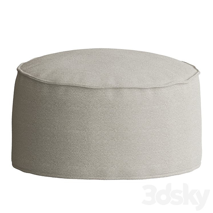 Aun Cotton Pouf Large - Other soft seating - 3D model