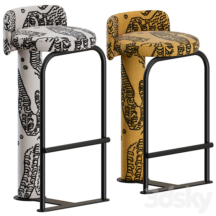 Fox Barstool and Counter by Woo Furniture - Chair - 3D model