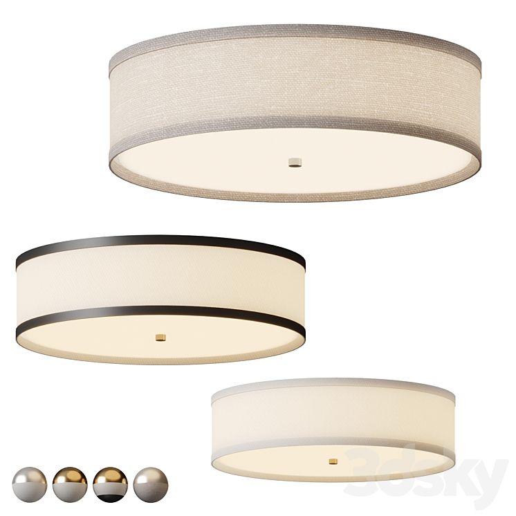 Walker by Visual Comfort Signature - Ceiling lamp - 3D model