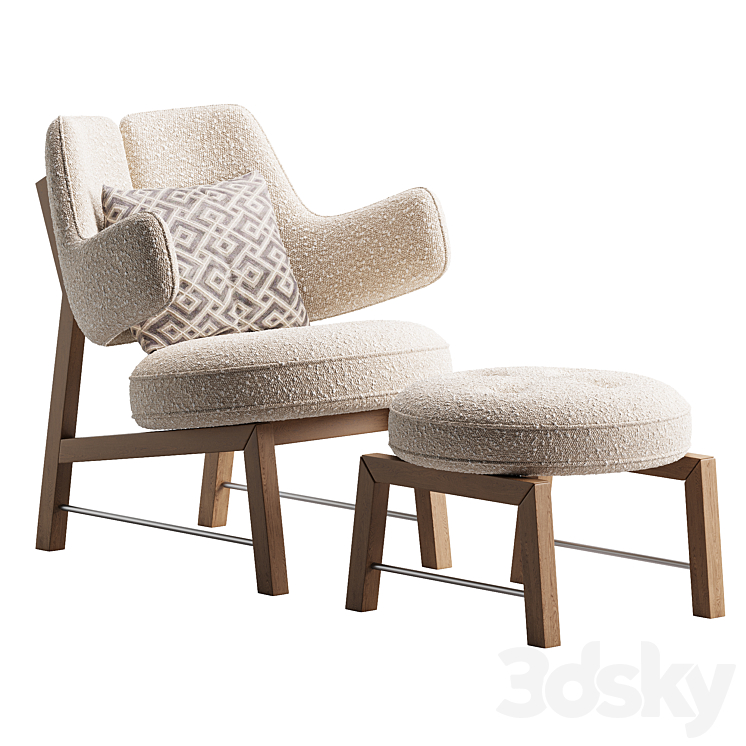 Poltrona Abraco - Arm chair - 3D model