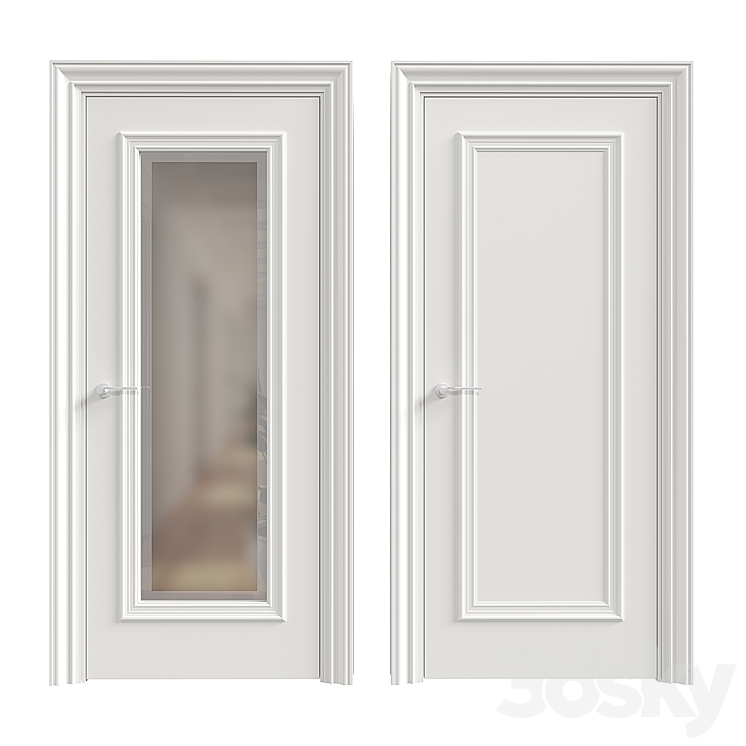 Interior door Vicenza 1 from the factory "Dariano". - Doors - 3D model
