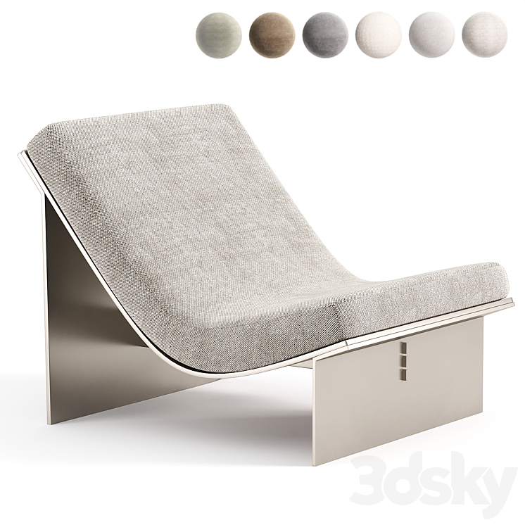 Kollen Lounge Table - Arm chair - 3D model