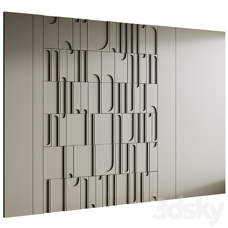 Headboard 3d Wall Panel 013 - 3D panel - 3D model