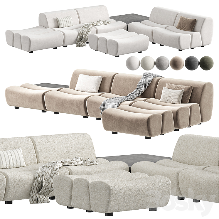 Poliform Ernest Modular Sofa - Sofa - 3D model