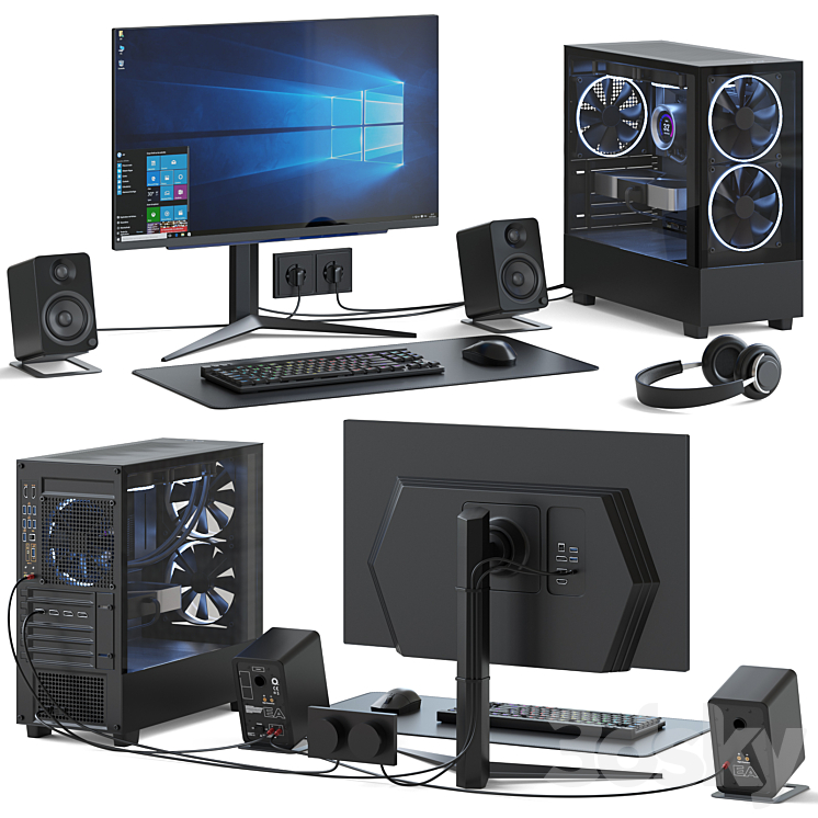 Computer - PC & other electronics - 3D model