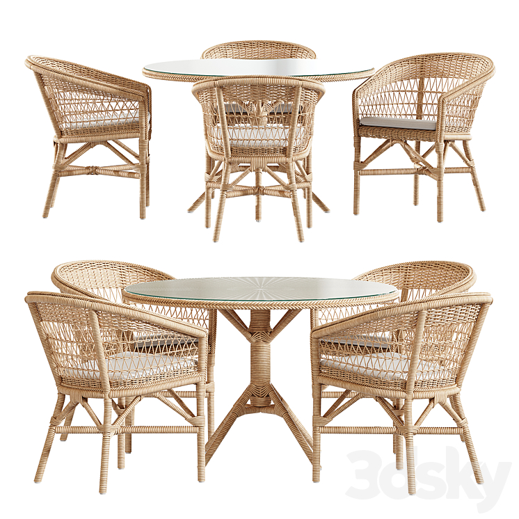 Sika-Design Emma chair and Grace Table - Table + Chair - 3D model