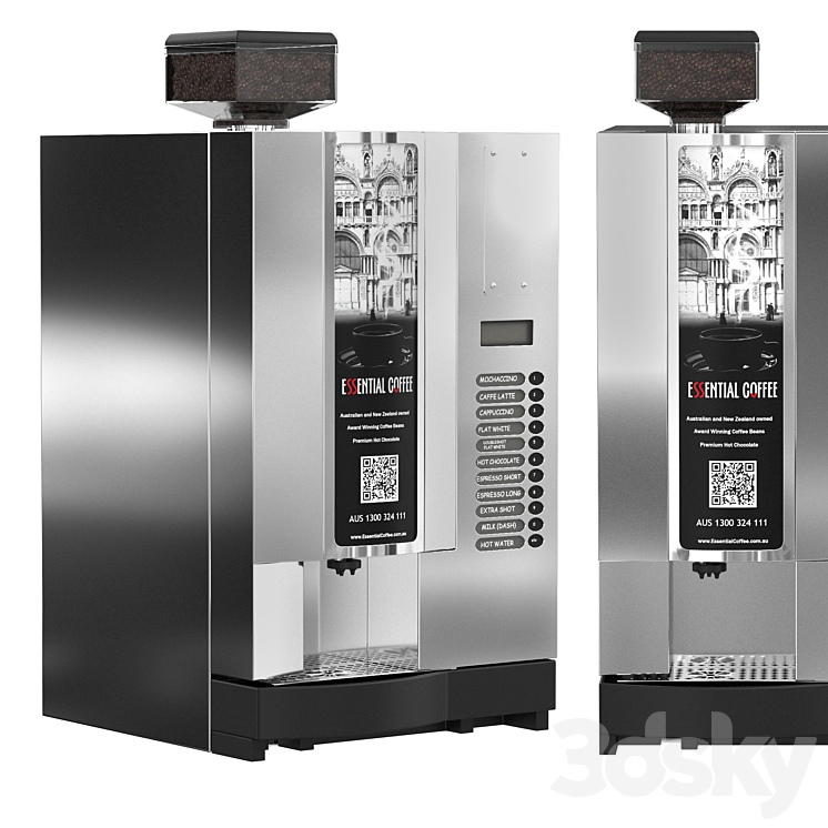 Platinum Evolution Coffee Machine - Kitchen appliance - 3D model