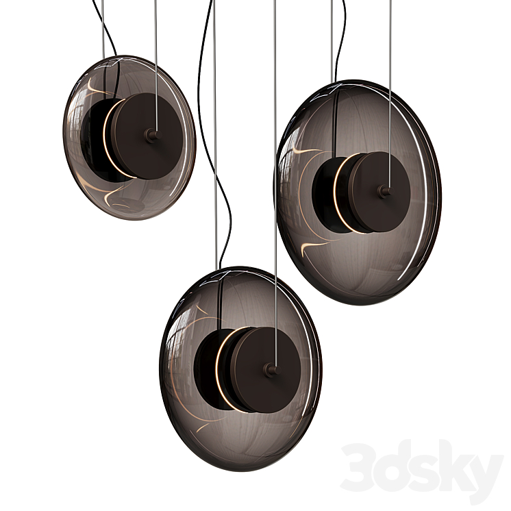 Zen Suspension Lamp - Pendant light - 3D model