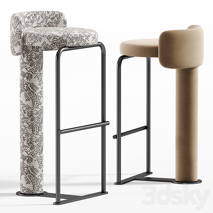 Fox Bar Stool Dedar - Chair - 3D model