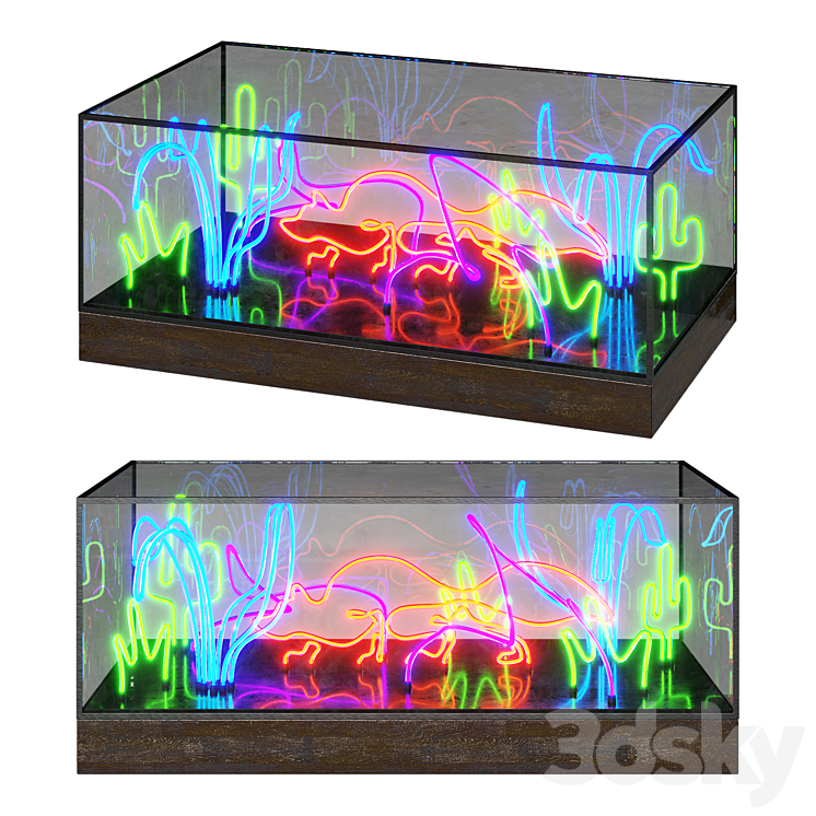 Neon coffee table - Table - 3D model