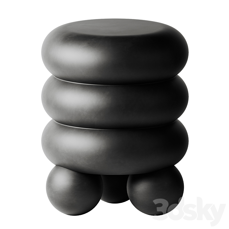 Duncan Round Side Table - Table - 3D model