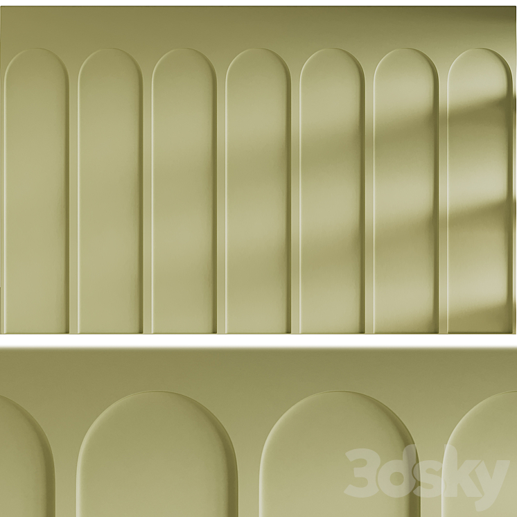 Passage wall panel 02 - Other decorative objects - 3D model