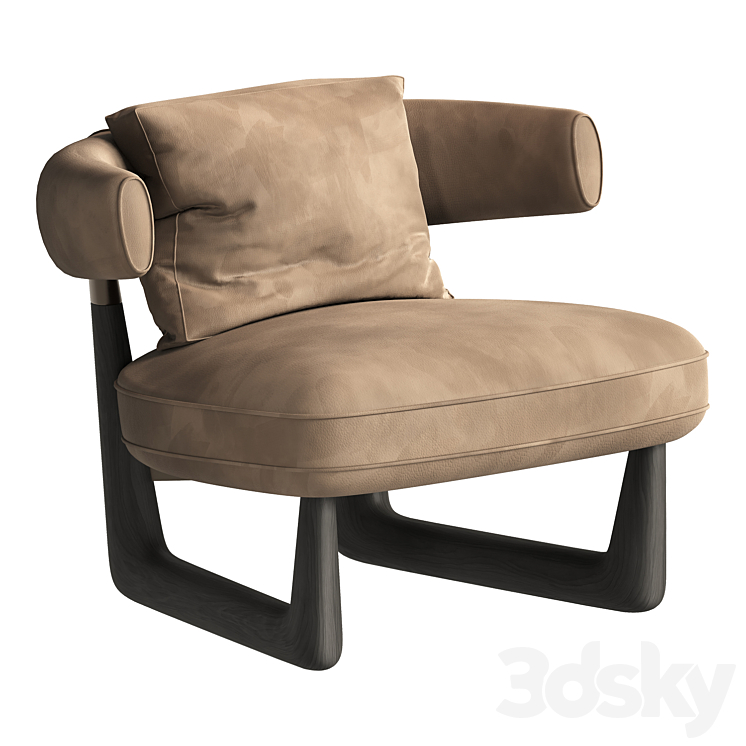 Stig by Baxter - Arm chair - 3D model
