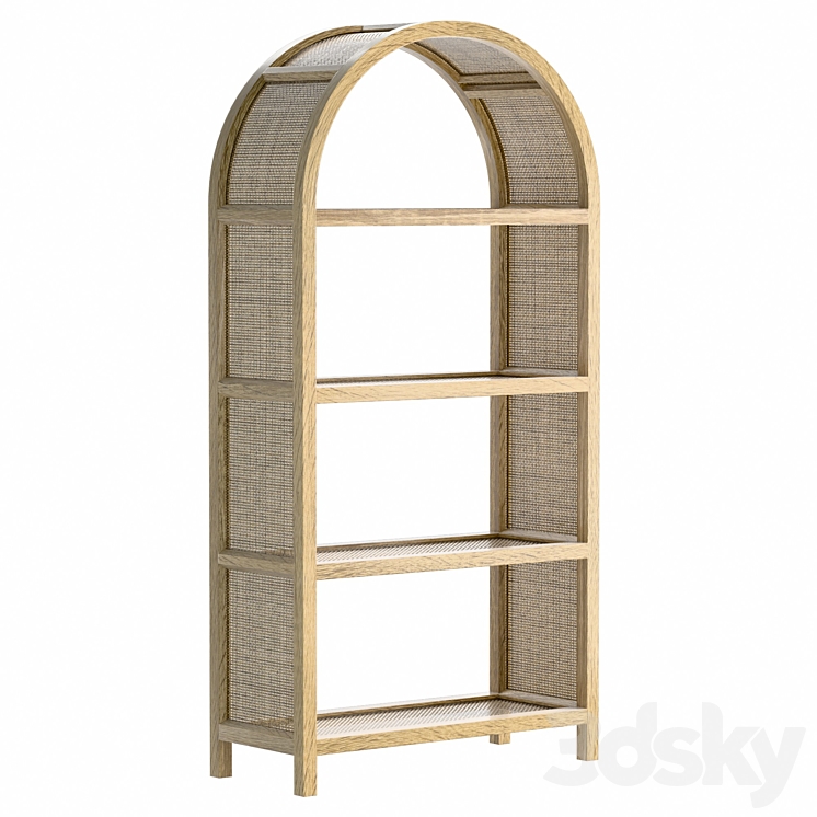 Hannah Rattan Shelves - Rack - 3D model