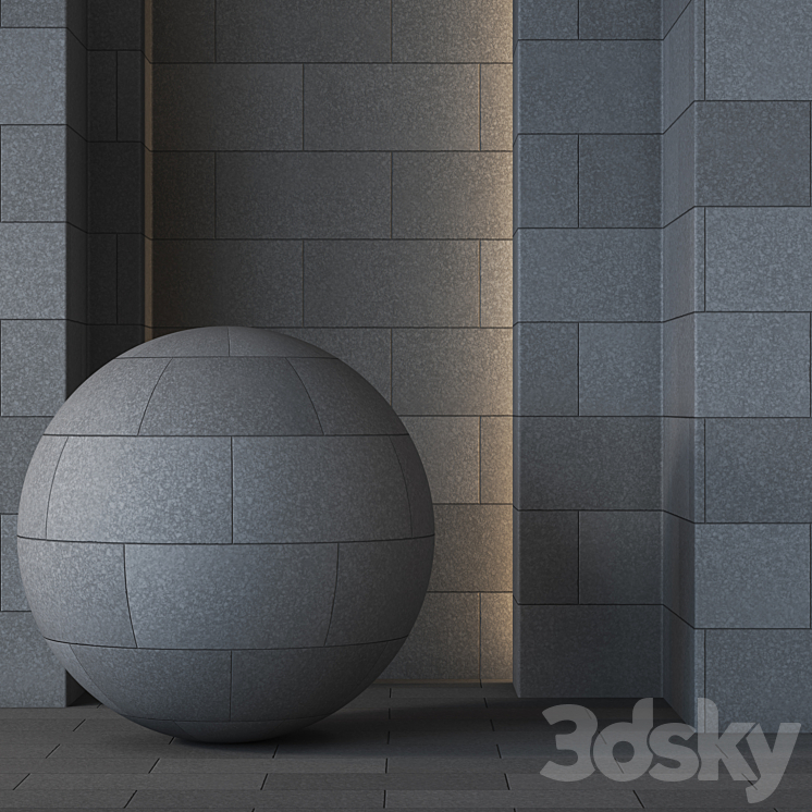 Stone Paving Texture 4K - Seamless - Floor coverings - 3D model