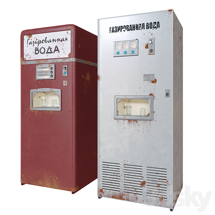 Soviet Union soda machines - Miscellaneous - 3D model