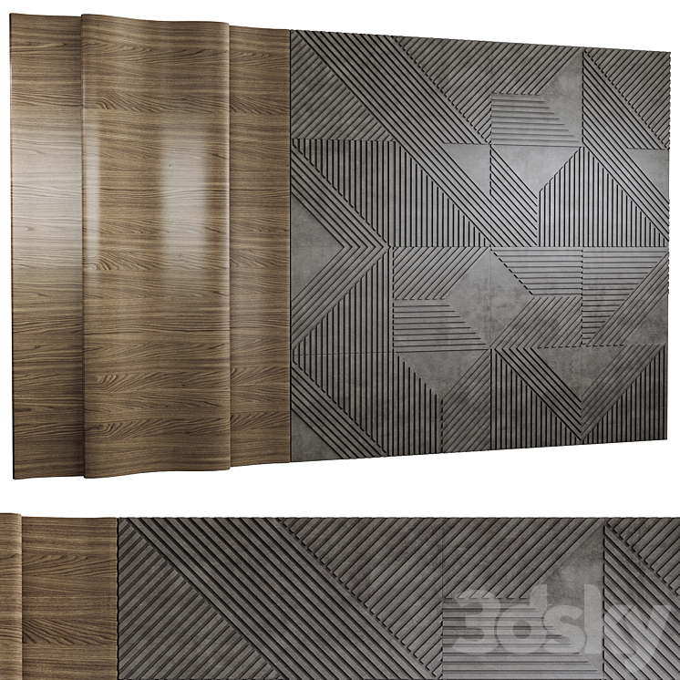 Decorative 3D panel Pifagor - 3D panel - 3D model